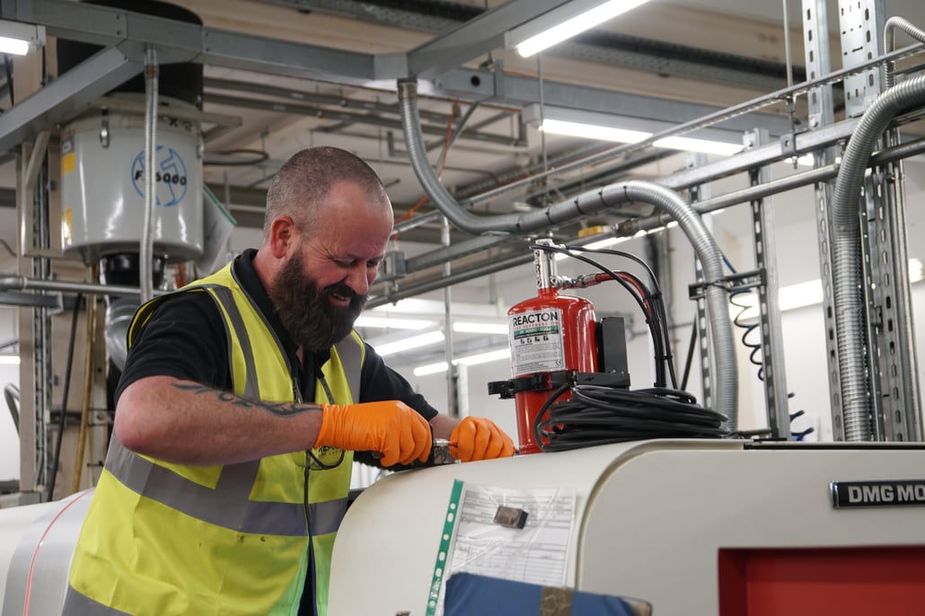 Reacton Fire Suppression for CNC Machines