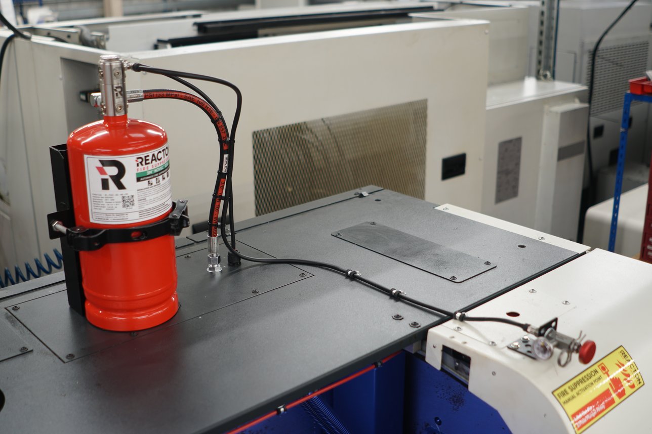 Reacton Fire Suppression for CNC Machines